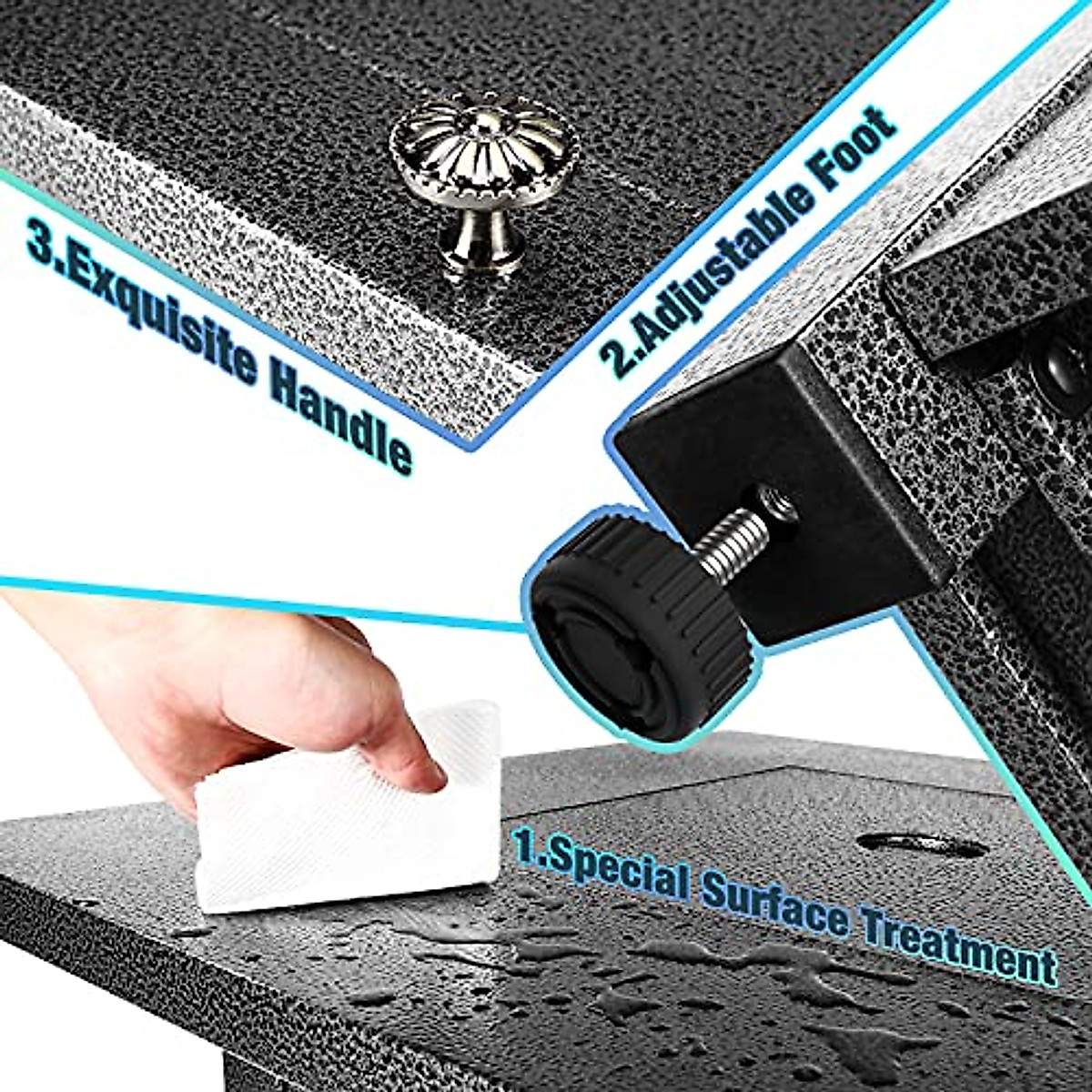 Gas Propane Fire Pit Table, SNAN 28 Inch 2021 Upgrade, Outdoor Companion, Auto-Ignition, Advanced Texture Black Strong Steel Surface, Adjustable Flame, CSA Certification, for Garden/Patio/Courtyard