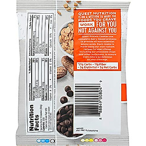 QUEST NUTRITION Peanut Butter Chocolate Chip Protein Cookie, 2.04 OZ