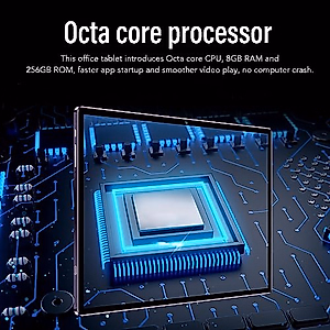 4G LTE 10.1 Inch Tablet, 8GB RAM 256GB ROM, FHD Display 4G LTE Gaming Tablet PC, Octa Core CPU, Dual SIM Dual Standby, for Android 12 (US Plug)