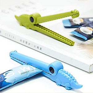 Livlab Crocodile Chip Clips 4 Pack Food Pins Bag Clips for Food Clips for Food Packages Clips for Fridge