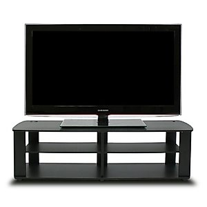 Furinno 11191BK THE Entertainment Center TV Stand, Black