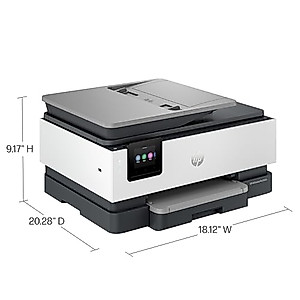 HP OfficeJet Pro 8135e Wireless All-in-One Color Inkjet Printer, Print, Scan, Copy, Fax, ADF, Duplex Printing, Best-for-Home Office, 3 Months of Instant Ink included (40Q35A)