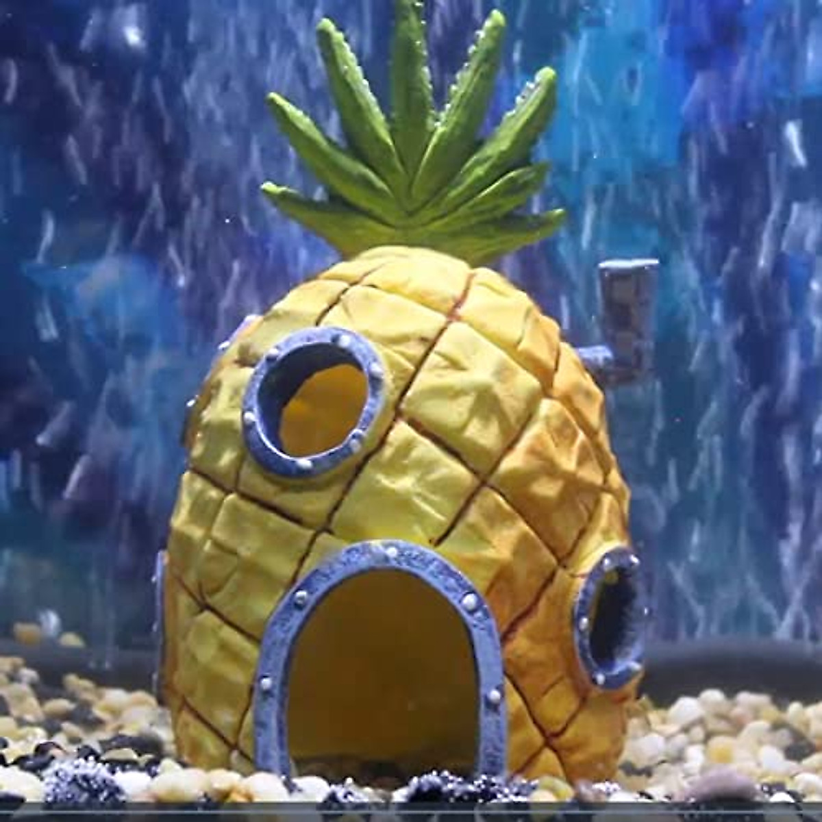 Penn-Plax Spongebob Squarepants Officially Licensed Aquarium Ornament – Spongebob’s Pineapple House – Medium
