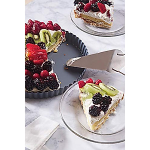 Fox Run Removable Bottom Non-Stick Tart and Quiche Pan, Loose Bottom Quiche Pan - 9.5-inch