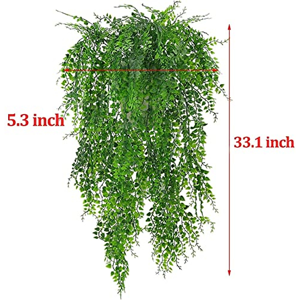 HOVOL Reptile Plants, Flexible Jungle Climbing Vine Terrarium Plants UV Resistant Plastic Artificial Plants and Leaves Hanging Tank Decoration for Bearded Dragons, Lizards, Geckos, Snake, Chameleon