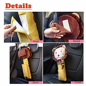 Car Seat Strap Shoulder Pads Covers for Kids Child - Safety Belt Pillow Fox