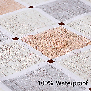 Tablecloth Vinyl Rectangle Waterproof, Stain Resistant Oilproof, Plastic PVC Heavy Duty Wipe Clean, for Kitchen Dinning Baby Outdoor Party Camping