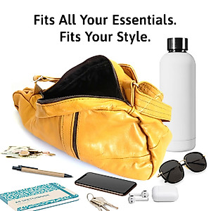 Afonie Leather Sling Bag for Women & Men Sling Backpack Crossbody Bag