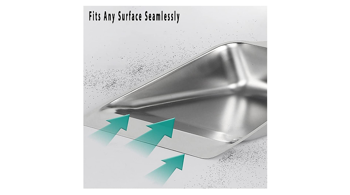 YONILL Heavy Duty Dust Pans – Long Handle & Durable