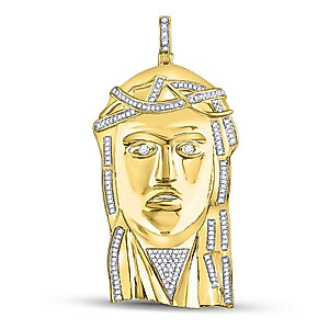 TheDiamond Deal 14kt Yellow Gold Womens Princess Diamond 2-stone Hearts Together Bypass Bridal Wedding Engagement Ring 1-1/2 Cttw