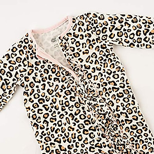 Mud Pie baby girls Mud Pie Leopard Headband Set, Multi, 0-3 Months and Toddler Sleepers, Multi, 3 Months US