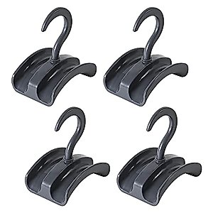 Purse Organizer Closet Bag Hanger - Acrylic Handbag Hangers - Rotating Purse Holder Closet Rod Hook Storage Organizers Rack for Purses | Backpack | Tote | Pocketbook | Crossbody ( 4 Pack)