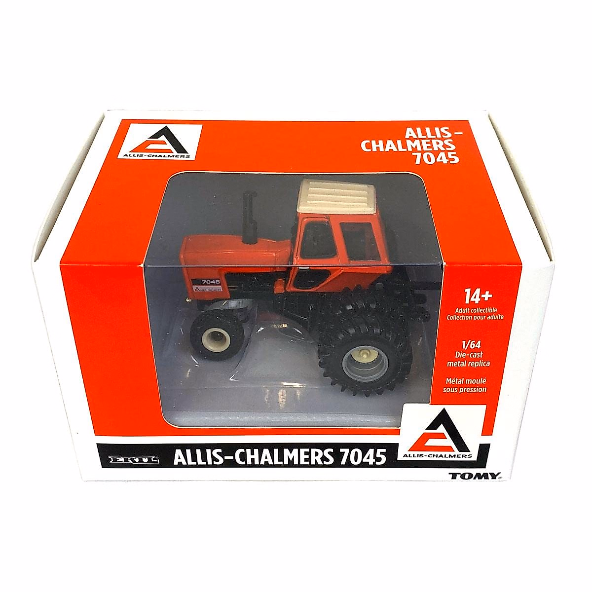 ERTL 1/64 Allis Chalmers 7045 w/Cab, Rear Duals & Diamond Tread Front Tires 16426
