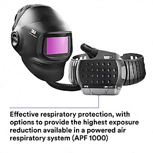 3M Speedglas Heavy-Duty Welding Helmet G5-01 with G5-01TW ADF and Adflo High-Altitude PAPR Assembly, Bluetooth, Natural Color Technology, 46-1101-30i , Black