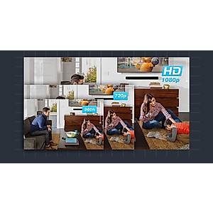 Amcrest NV4108 1080p (8CH 1080p/3MP/4MP/5MP) Network Video Recorder - Supports up to 8 x 1080p (2.1MP) WiFi IP Cameras @ 30fps Realtime, Supports up to 4TB HDD (Not Included) (No Built-in WiFi)