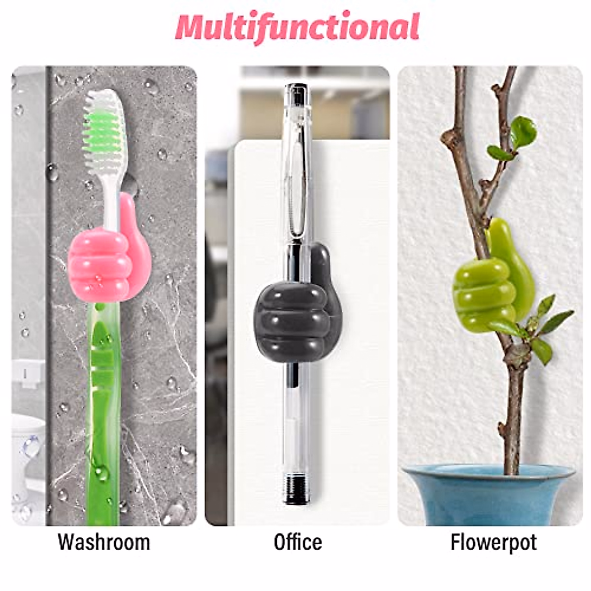 CfoPiryx 11pcs Cable Clips Cable Holder, Thumbs Duck Wire Organizer, Self-Adhesive Hooks Set for Desk, Power Cables, Charging Cables, Audio Cables, for Office, Desk Organiser(Size:11pcs)