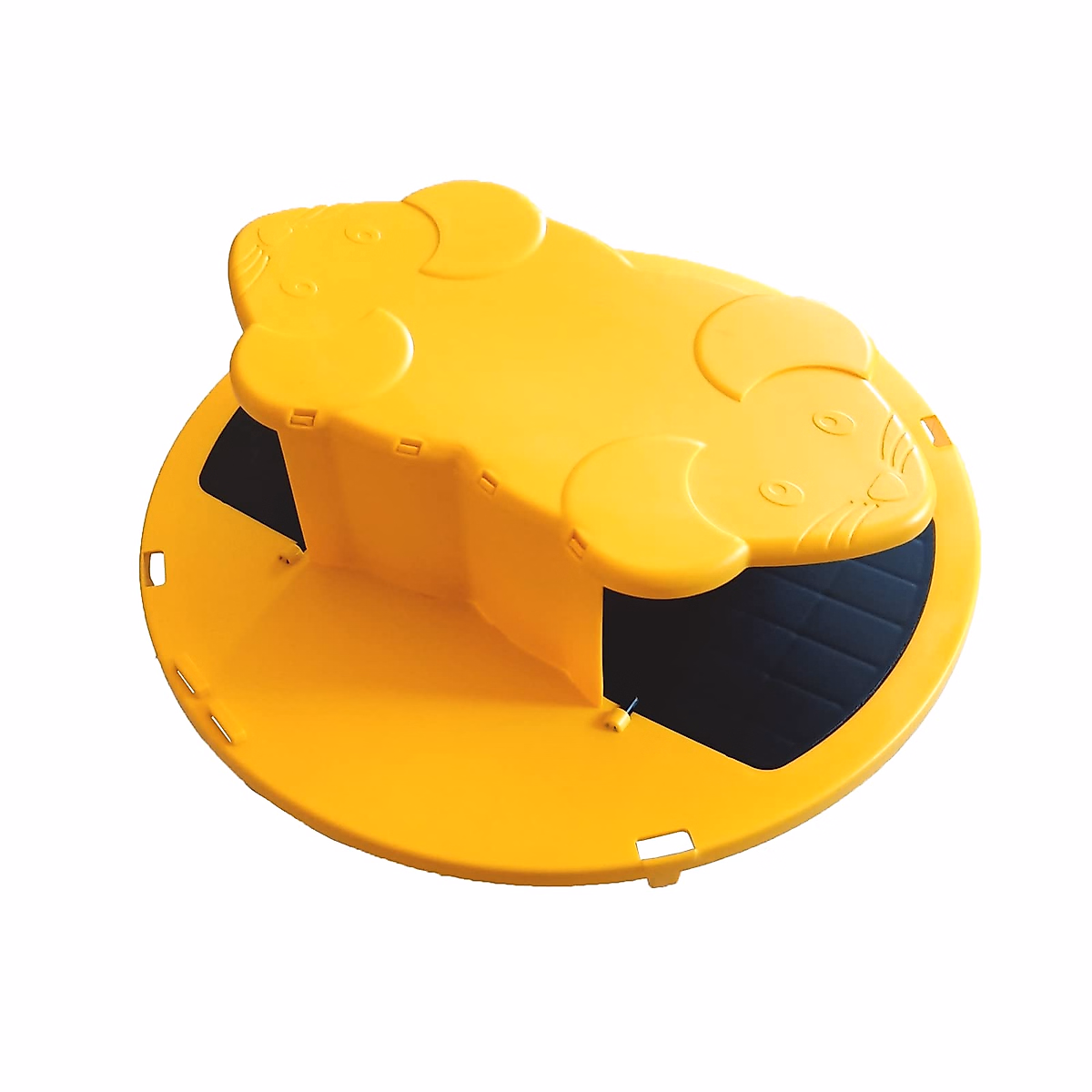 aooboob Mouse Trap Bucket Flip Lid,Mouse Trap Bucket Indoor Outdoor,Humane Mouse Trap,Mouse Trap Bucket Lid Auto Reset | 5 Gallon Bucket Compatible | Mice Mouse Trap Bucket Lid, yellow, 135698