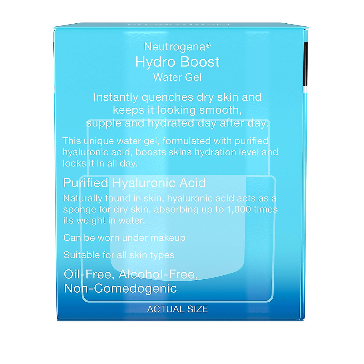 Neutrogena Hydro Boost Hyaluronic Acid Hydrating Water Face Gel Moisturizer for Dry Skin, Oil-Free, Non Comedogenic, Travel Size.5 oz (Pack of 12)