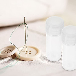 50Pcs Sewing Needles Storage Tube Transparent Plastic Needle Storage Container Embroidery Sewing Needle Case Toothpick Holder for DIY Craft Needlework Tool
