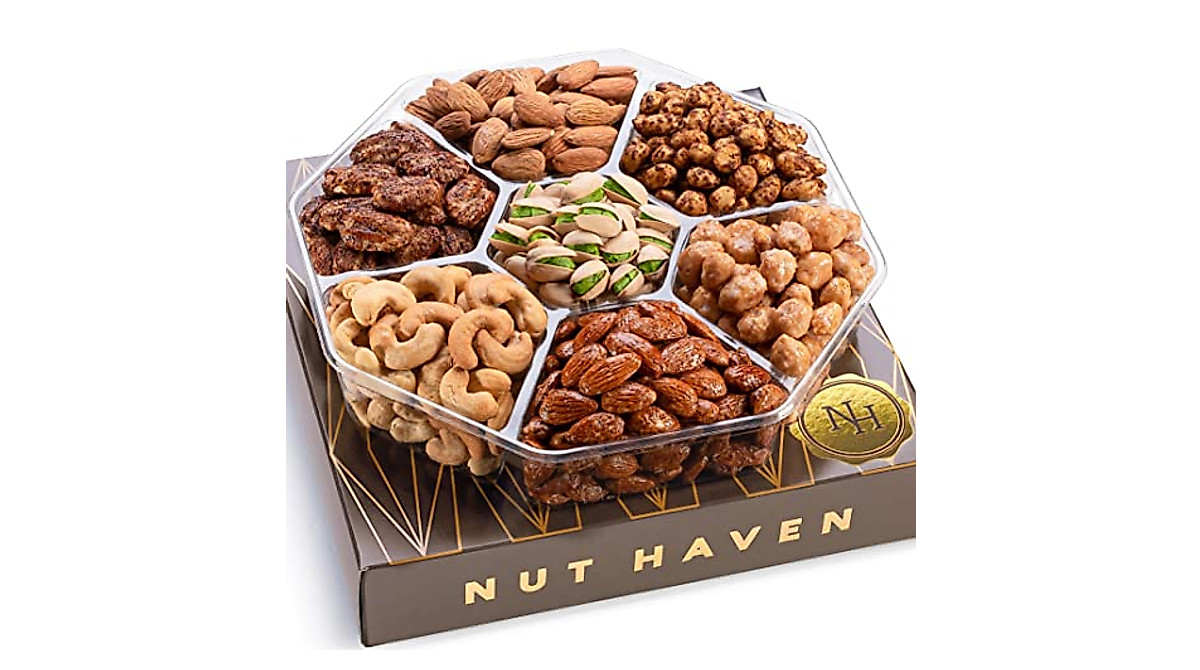 Holiday Nuts Gift Basket | Gourmet Dry Roasted Nuts for All Occasions