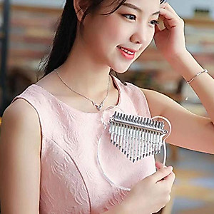 Kimi Crystal Thumb Piano Kalimba Transparent Crystal Bear Model 17 key Beginner Finger Piano