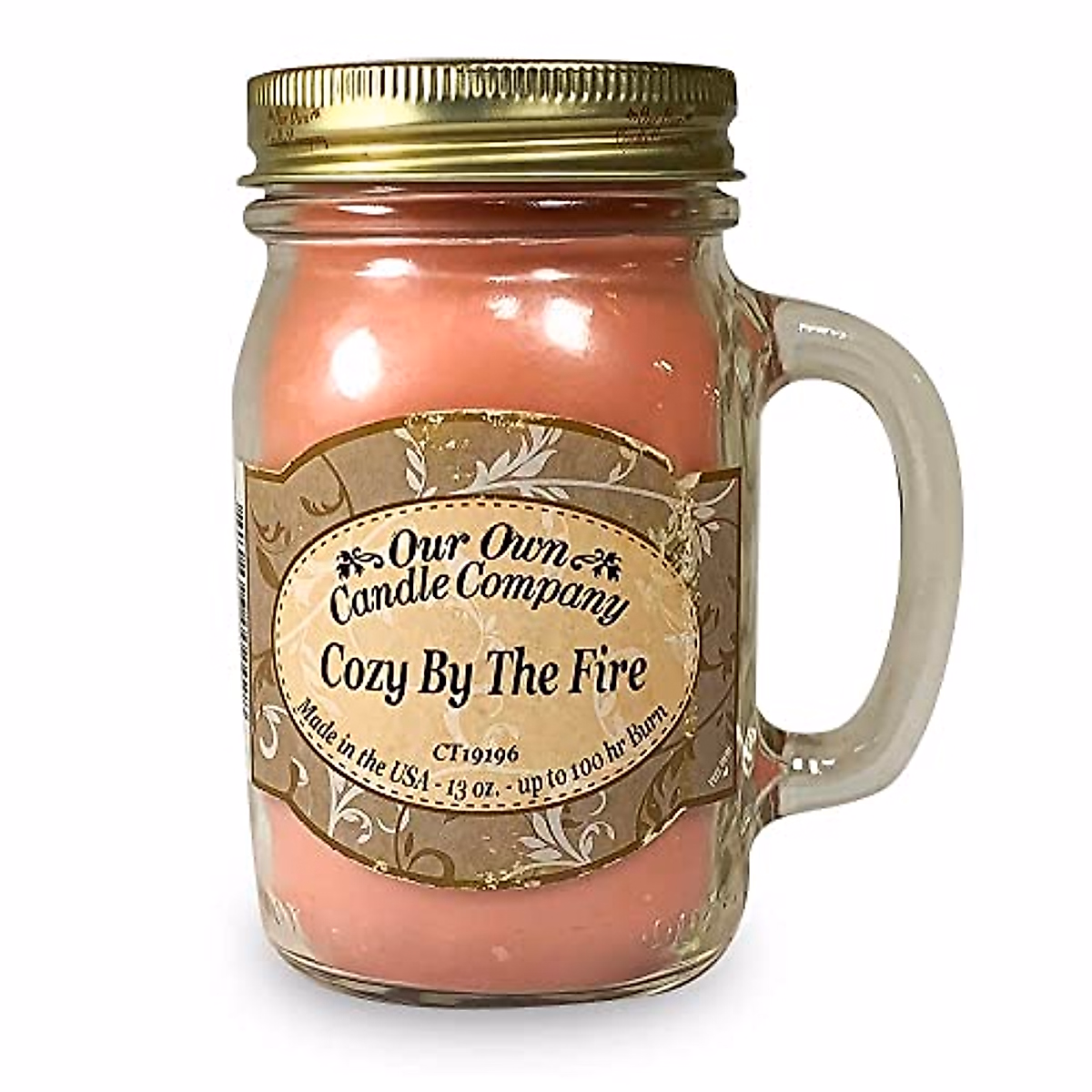 Our Own Candle Company Cozy by The Fire Scented 13 Ounce Mason Jar Candle