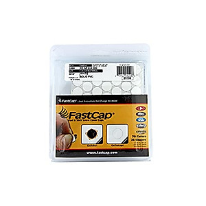 FastCap White Plastic Self Adhesive Screw Cap Covers (Box of 1060)