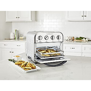 Cuisinart TOA-28 Compact Convection Toaster Oven Airfryer, 12.5" x 15.5" x 11.5", Stainless Steel