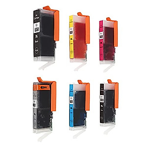 Ink Cartridge Printing Accessory Part Large Capacity Standard Design for PIXMA MG5460 MG5560 MG5660 MG6360 MG6460 MG6660 (BK BK C M Y GY 6 Colors)