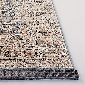Safavieh Vivaldi Collection 9' x 12' Blue/Rust VIV565M Traditional Vintage Oriental Area Rug