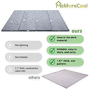 MeMoreCool Kids Floor Futon Mattress Large 6x4 FT, Thicken Foam Tatami Sleeping Pad for Playroom, Foldable Crawling Mat for Children’s Play Area