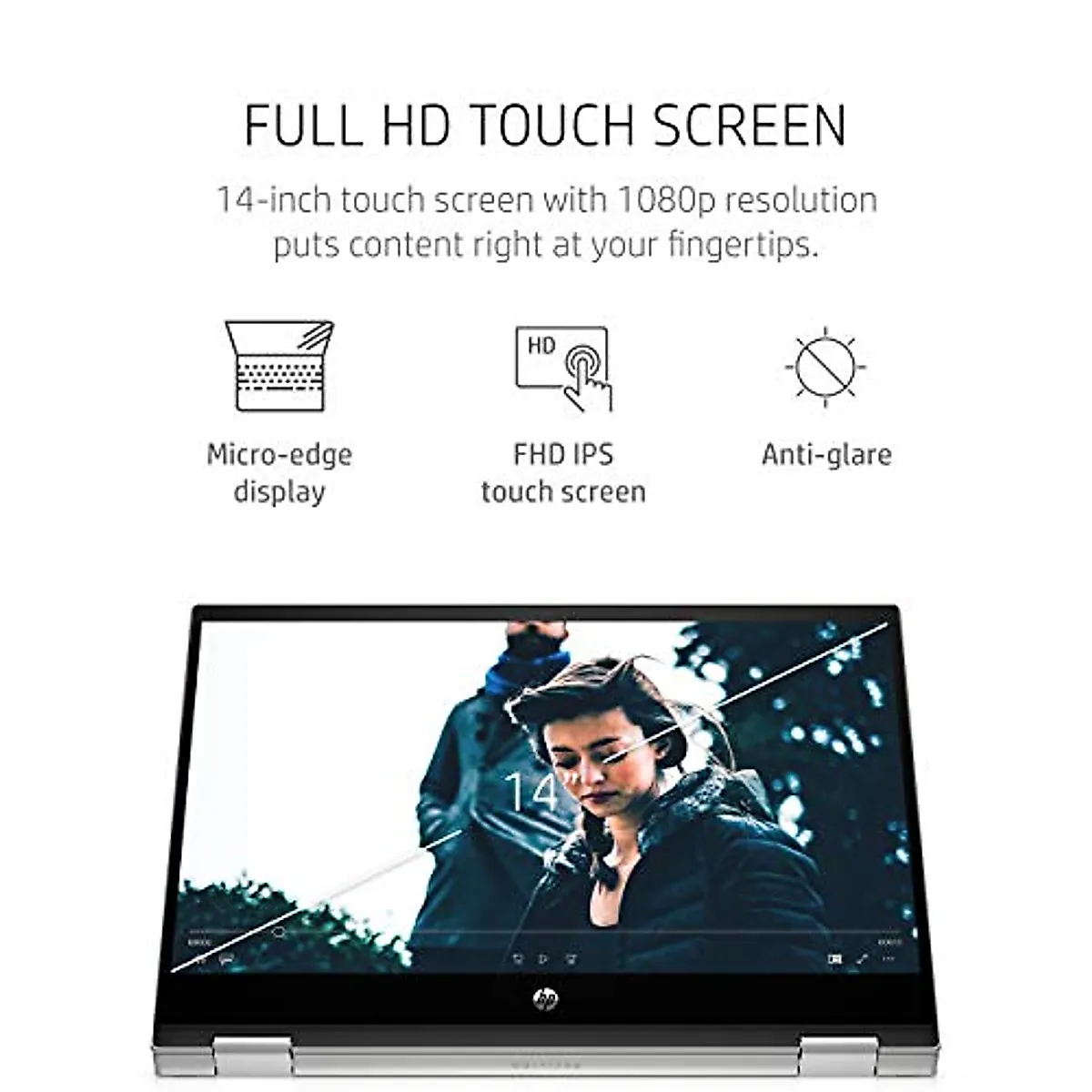 HP Pavilion x360 14 2-in-1 Laptop, 10th Generation Intel Core i5-10210U Processor, 8 GB Ram, 512 GB SSD Storage, 14” Full HD Touch Screen, Windows 10 Home, Backlit Keyboard (14-dh1021nr, 2020)