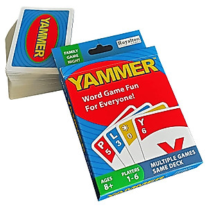 Yammer Word Card Game, Fun Family Word Game for Adults, Kids, Game Night, 1-6 Players, Ages 8+