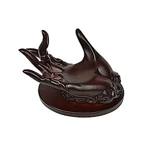 OmyLens Hand Shape Crystal Ball Stand Sphere Display, Natural Healing Feng Shui Glass Orb Holder Base Statue Decoration, for 30mm-60mm Sphere