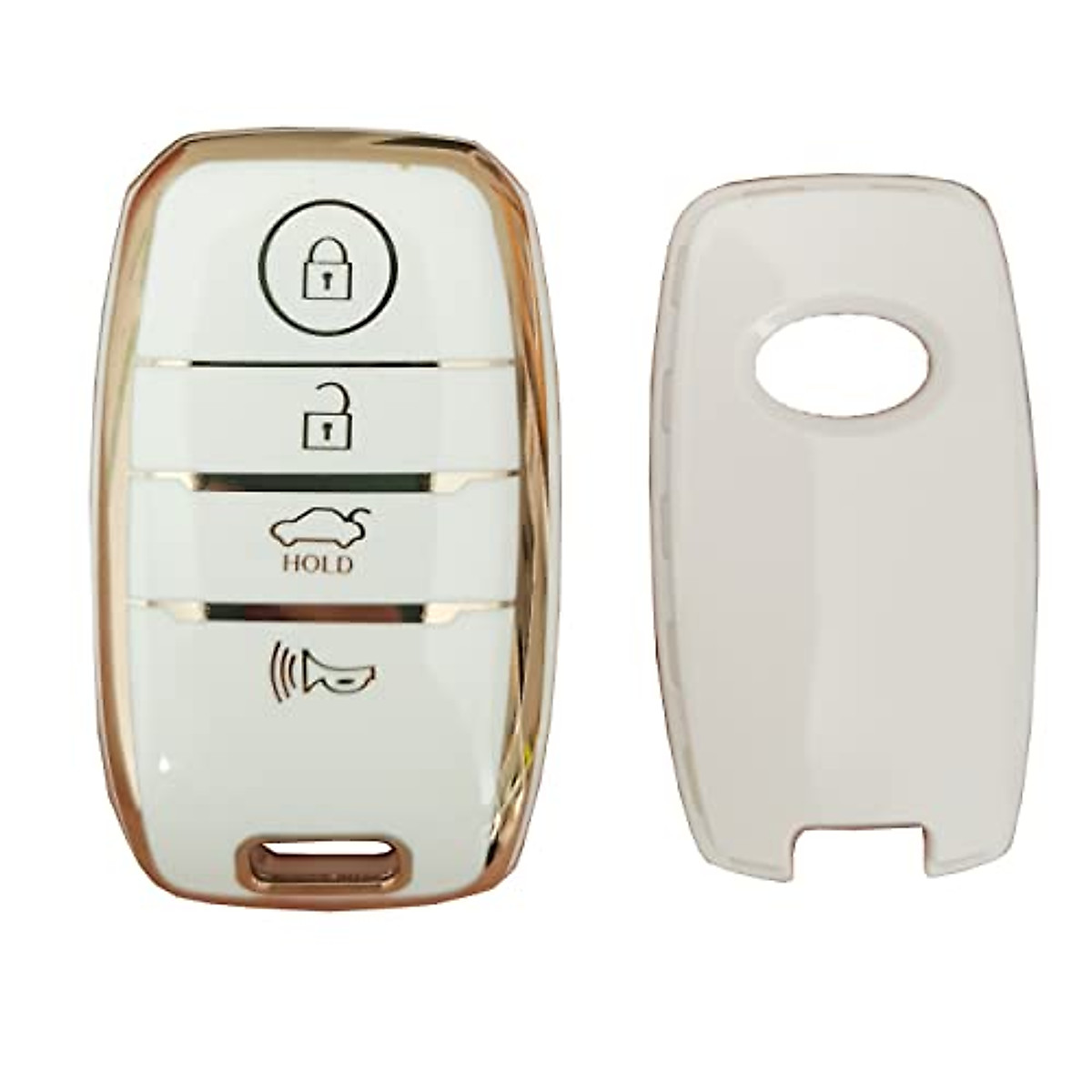 Kia Key Fob Protector Case - QIXIUBIA TPU Smart Key Cover