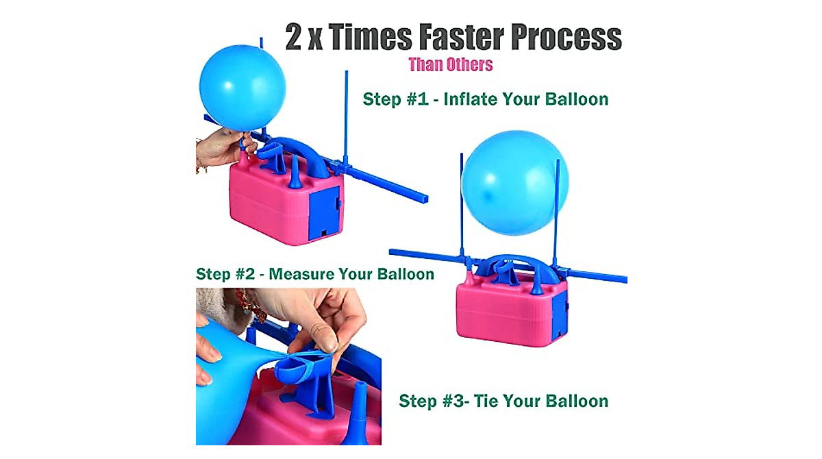 Party Zealot Electric Balloon Inflator - Fast & Easy Balloon Inflation