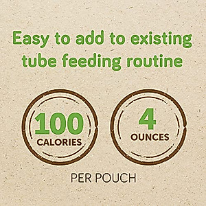 Real Food Blends Mini - Prunes, Pears & Pumpkin - Pureed Blended Snack for Feeding Tubes, 4 Oz Pouch (Pack of 12 Pouches)