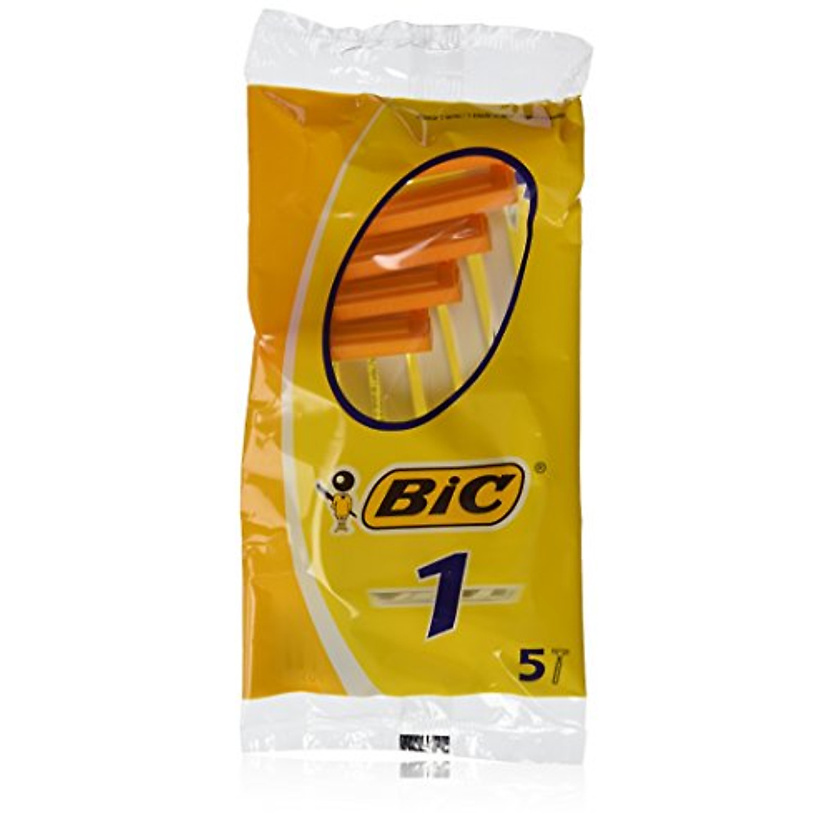 Bic Disposable Razor Shavers Normal Single Blade 5 Count (Pack of 12)