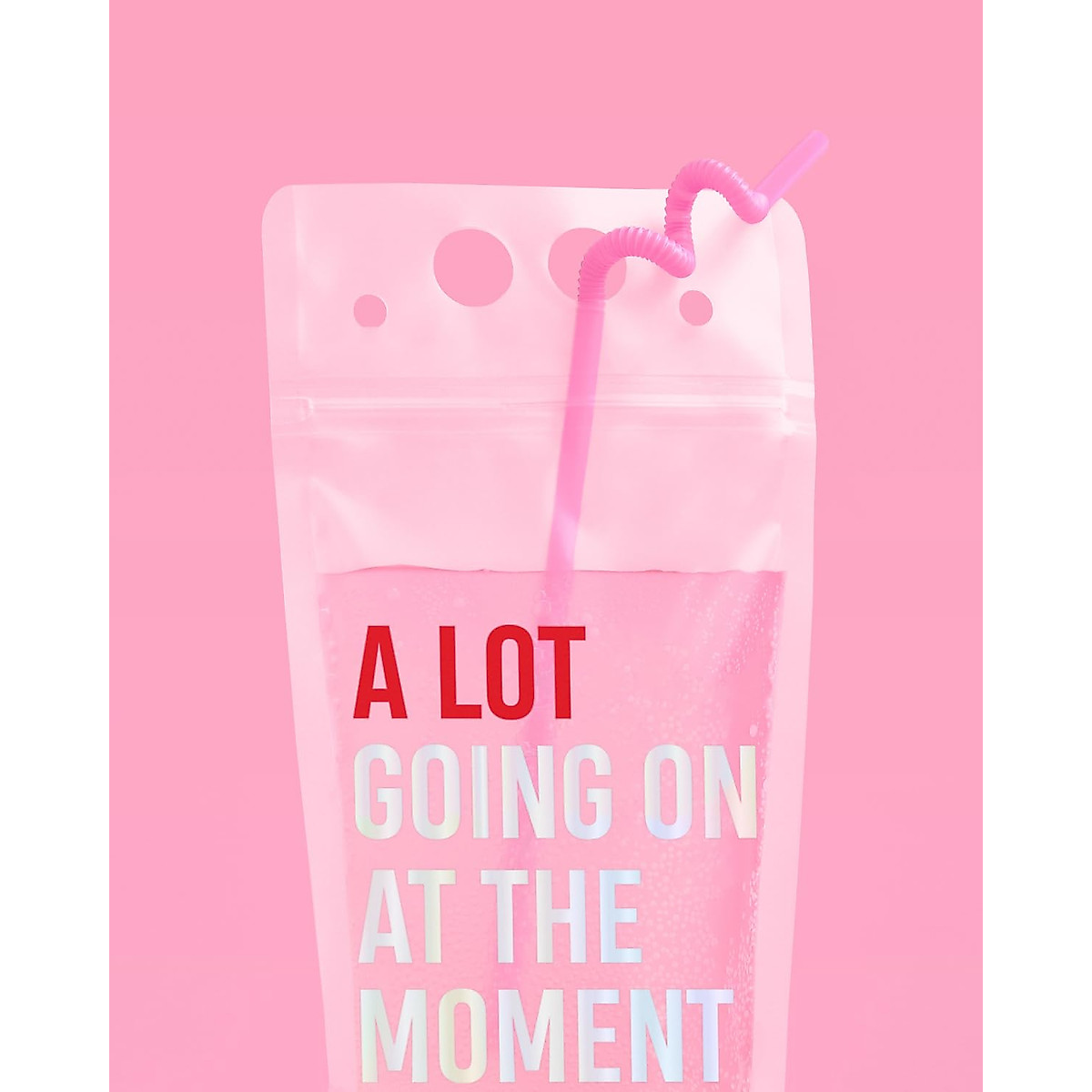 xo, Fetti Eras Party Clear Drink Pouches - 15 pcs | Concert Party Sippers, Bachelorette Decorations, Birthday Drinkware, Bridesmaid Supplies