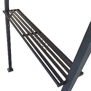 Outdoor Grill Gazebo 8 x 5 Ft, Shelter Tent, Double Tier Soft Top Canopy and Steel Frame with Hook & Bar Counters for Barbecue Picnic Party Garden (Brown)