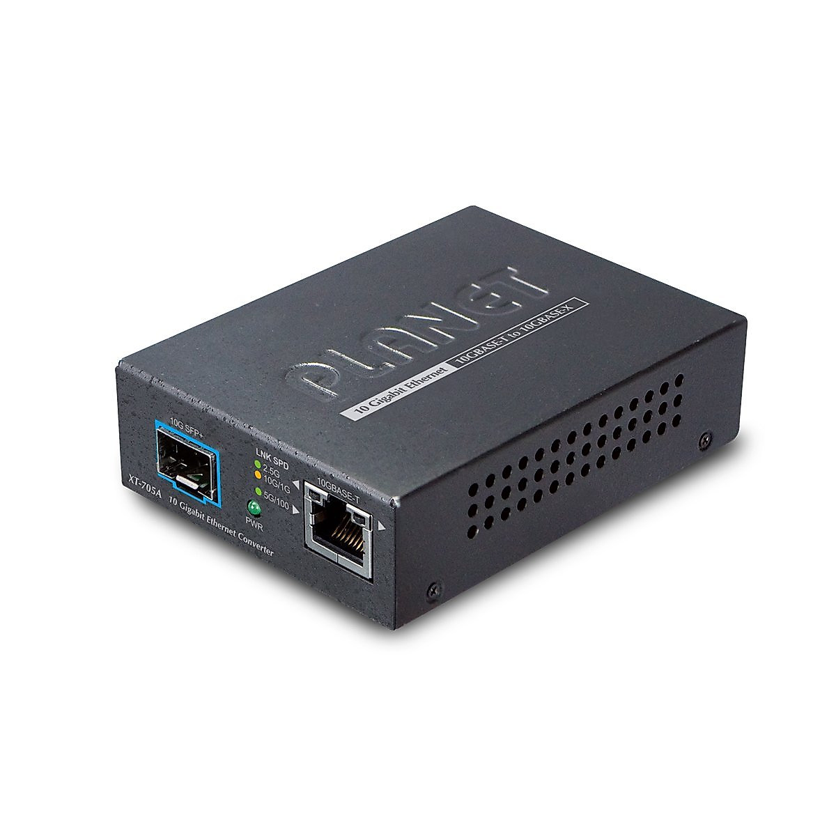 XT-705A 10G/5G/2.5G/1G/100M Copper to 10GBASE-X SFP+ Media Converter
