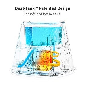 AquaPad CozyFlow Water Heated Mattress Pad, No Electric Wire, All Digital, 5 YR AquaCare, AirQuiet and Dual-Tank Technology, ETL Listed, Smart, Smooth, Hydro Heat Onsu Mat Topper Bed Warmer, Queen