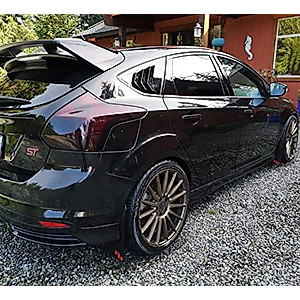 fit for Ford Focus ST RS MK3 Hatchback 2PC 2012 2013 2014 2015 2016 2017 2018 Shiny Black Window Side Louvers Vent