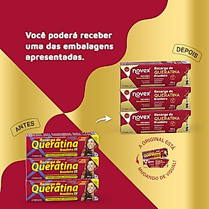 Novex Keratin Recharge Leave in Conditioner - Reconstructive Keratin, Frizz control & Damage Repair