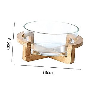 Cabilock 1 Set Bowl Decorative Glass Bowl Decorative Fruit Bowl Server Tray Food Storage Bowl Footed Trifle Bowls Glass Containers Household Salad Bowl Household Glass Bowl Glass Salad Bowl