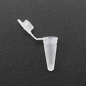 uxcell 50 Pcs 0.1ml Plastic Centrifuge Tubes with Snap Cap, Polypropylene Graduated Micro Centrifuge Tube, Conical Bottom, Clear, Storage Container for Beads Sample Lab