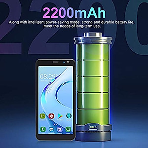 Unlocked 3G Smartphone for Android, 5.45inch Screen Cellphone 512MB 4GB Dualcore CPU Dual Cards Dual Standby HD Dual Camera Support Face Recognition,WiFi,BT,FM