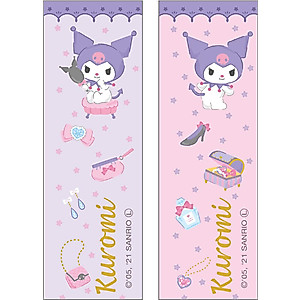 Tee's Factory Sanrio Happiness Girl Kuromi Bamboo Chopsticks Set of 2, 8.3 inches (21 cm)