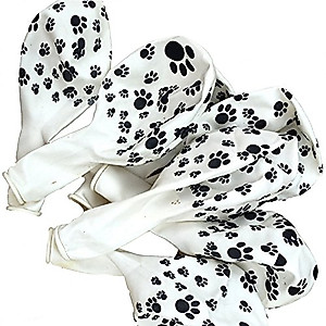 Koogel 100 Pcs Paw Print Balloons, 12 Inches Paw Balloons Dog Print Balloons for Weddings, Birthdays, Party Decorations
