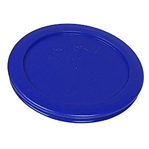Pyrex 7200-PC 2 Cup Cadet Blue Round Plastic Food Storage Lid - 4 Pack